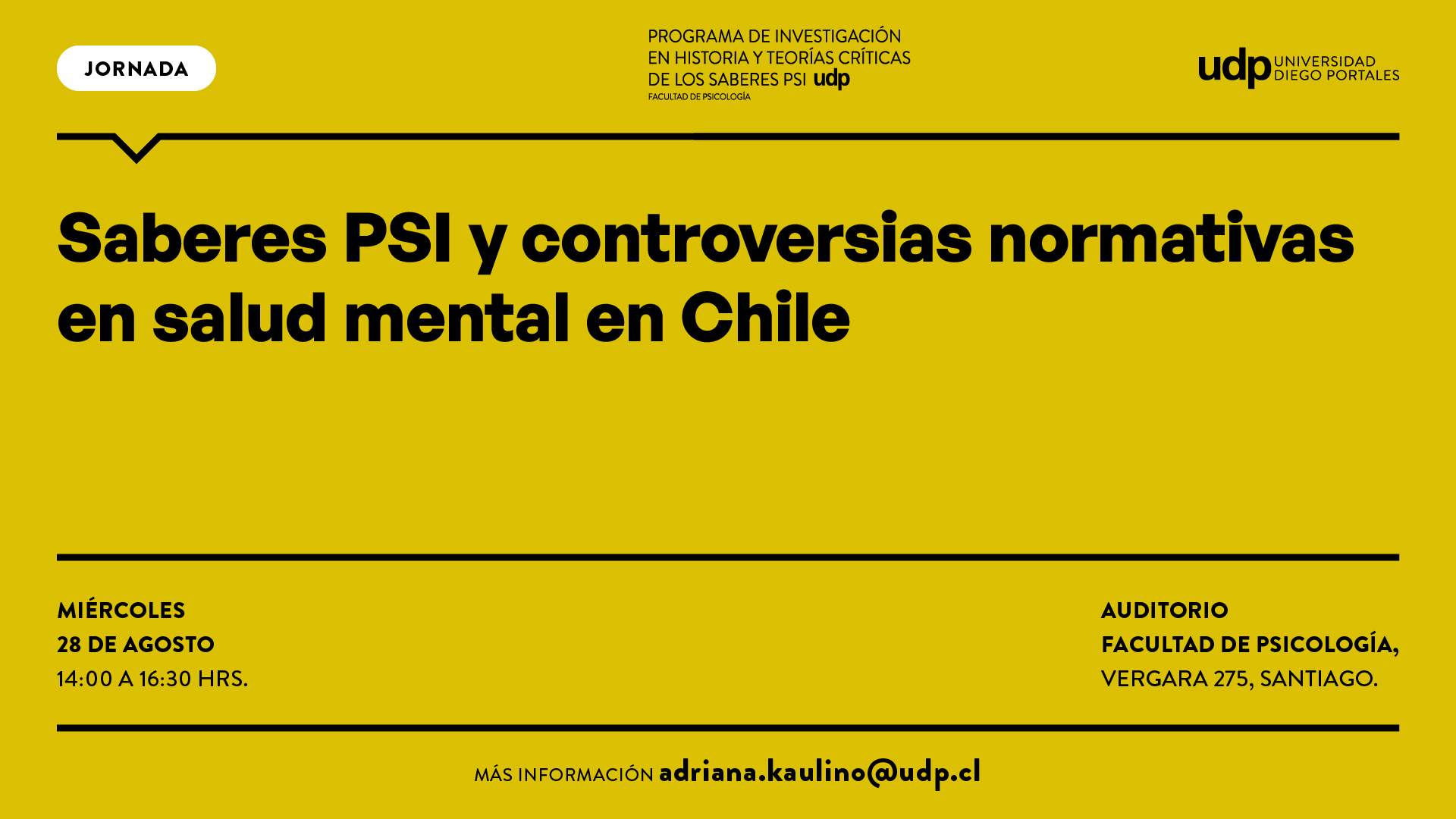 Jornada “Saberes PSI y controversias normativas en salud mental en ...
